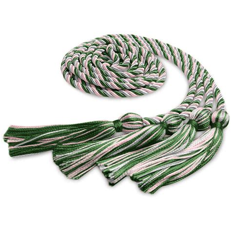 Endea Graduation Double Graduation Honor Cord Kelly Greenpinkwhite