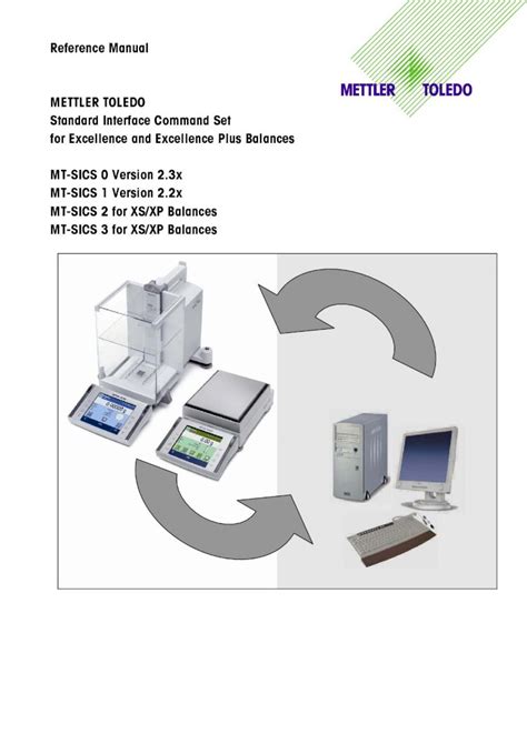 pdf reference manual mt sics for xp xs balances · reference manual