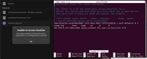 Access To Nfs Share On Ubuntu Nfs Openmediavault