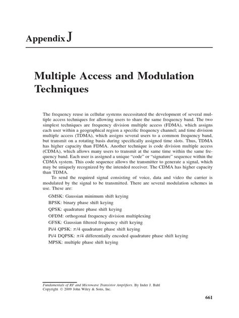 fundamentals of rf and microwave transistor amplifiers 2008 bahl appendix j multiple