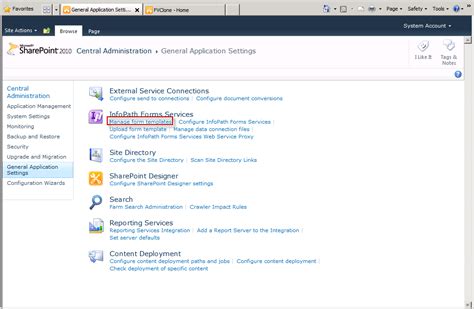 deploy infopath form as content type when new form item