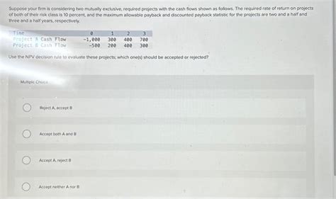 solved compute the npv for project x with the cash flows