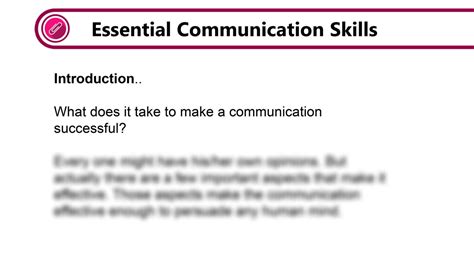 SOLUTION The C Theory Of Communication Skills Studypool