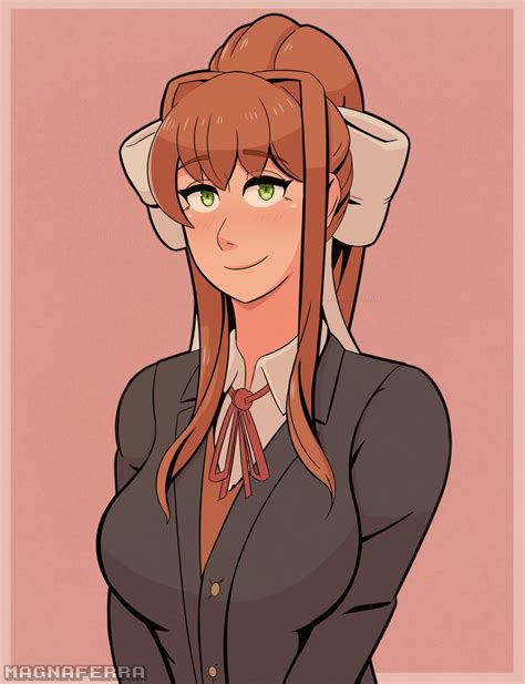 Just Monika By Artflowai Rjustmonika