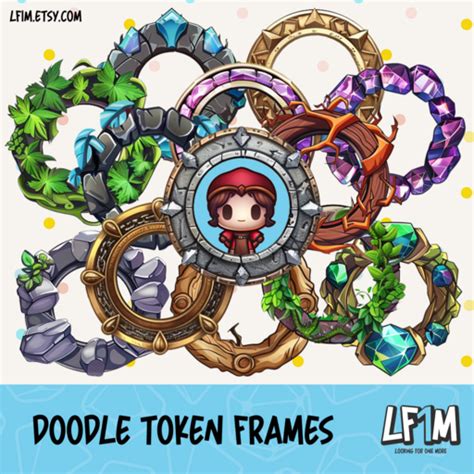Doodle Token Frames Roll20 Marketplace Digital Goods For Online Tabletop Gaming