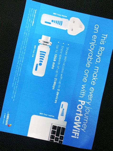 Celcom Gave Out Free 500 Portawifi Devices For Travelers This Raya Mimis Dining Room