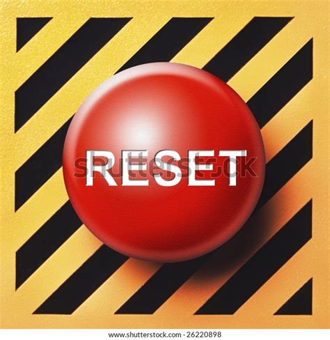 Reset Button Red White Type On Stock Photo 26220898 Shutterstock