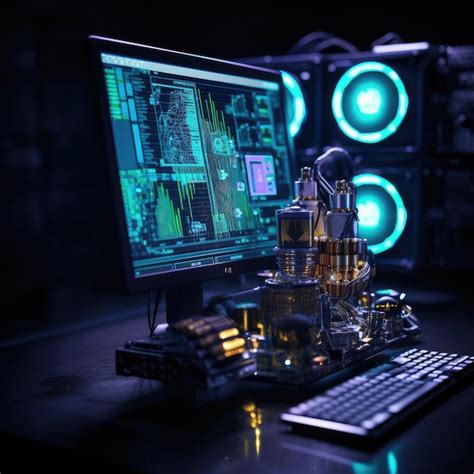 Premium Ai Image Revolutionizing Financial Freedom Unveiling The Asic Crypto Currency Mining