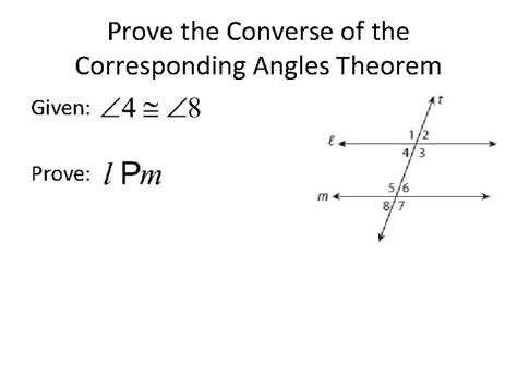 Lesson Proving Lines Parallel The Converse