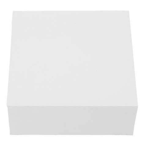 Qugx 400pcs Non Sticky Blank Notes Cube White Note Paper Memo Pad Cubes Note Pads Taking