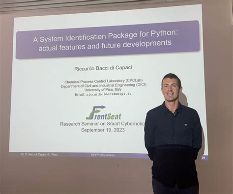 A System Identification Package For Python Actual Features And Future Developments Frontseat