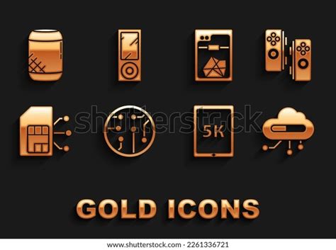 Set Processor Gamepad Internet Things Tablet Stock Vector Royalty Free 2261336721 Shutterstock