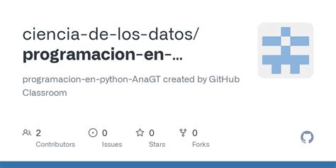 GitHub Ciencia De Los Datos Programacion En Python AnaGT Programacion En Python AnaGT Created