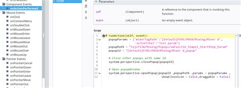 Systemperspectiveopenpopup With Parameter Binding Not Consistent