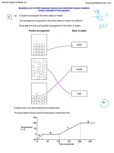 Kami Export Particle Model Of Matter F Qp Pdf Gases Heat Capacity