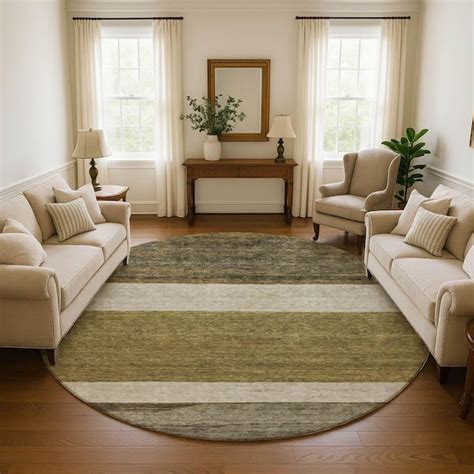 Addison Rugs Mayfield Premium Machine Washable Abstract Amf1624 Coffee