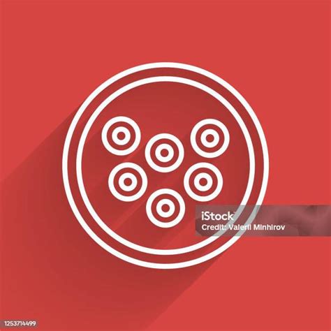 긴 그림자로 격리 된 플레이트 아이콘에 흰색 라인 캐비어 벡터 0명에 대한 스톡 벡터 아트 및 기타 이미지 0명 건강한 생활방식 검은색 Istock