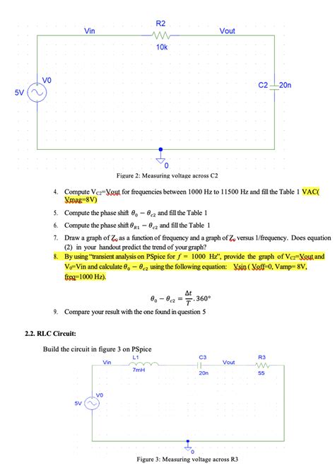 solved experiment 07 rcl circuits 1 introduction in this