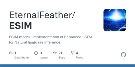GitHub EternalFeather ESIM ESIM Model Implementation Of Enhanced LSTM For Natural Language