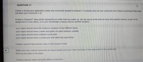 Solved Create A Simple Java Application Using Only