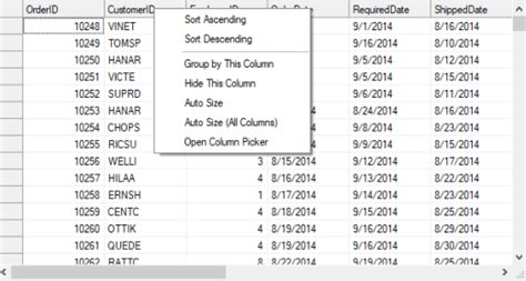 User Interaction FlexGrid For WinForms ComponentOne