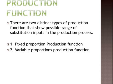 Ppt Production Function Powerpoint Presentation Free Download Id