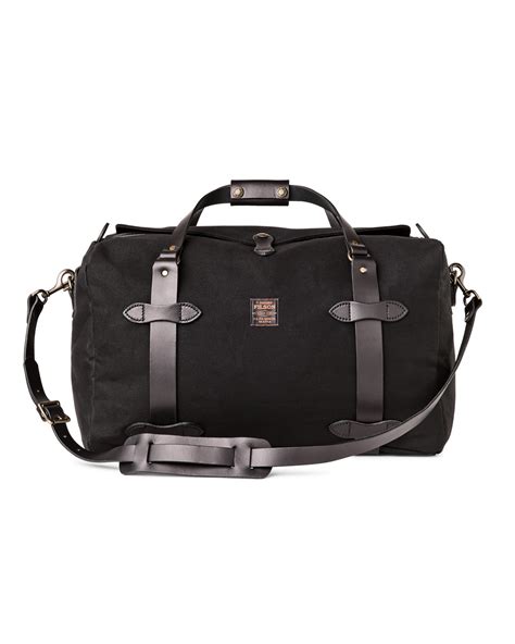 Medium Rugged Twill Duffle Bag Black Filson