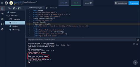 Python How To Compare User Input To A Randomly Generated Number