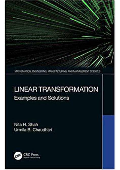 pdf linear transformation examples and solutions