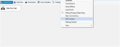 sql server - SSIS tool box menu is visible but on clicking it is not opening in Visual Studio ...