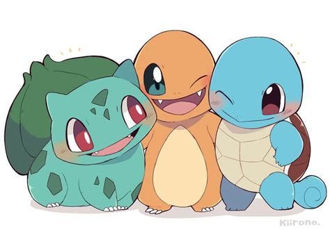 Bulbasaur Squirtle And Charmander Pokemon Drawn By Kiirono Danbooru