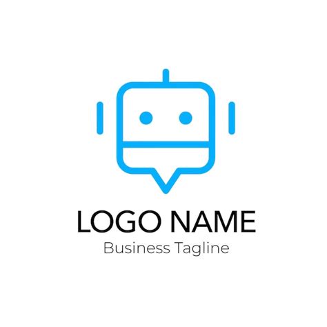 Premium Vector Chat Bot Logo Design Business Template Collection