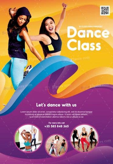 Dance Class Psd Flyer Template Psd Flyer Templates Class Poster
