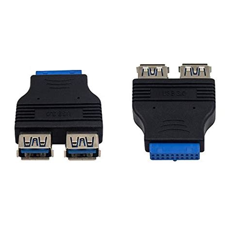 Duttek Usb 3 0 Header Adapter 2 Pack For Pc Motherboards