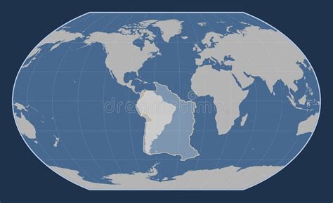 South American Tectonic Plate Contour Kavrayskiy Vii Stock Illustration Illustration Of