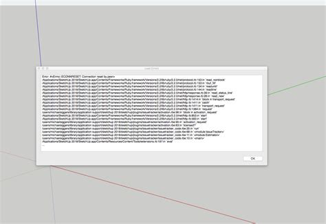 Sketchup Pro Loading Errors Pro SketchUp Community