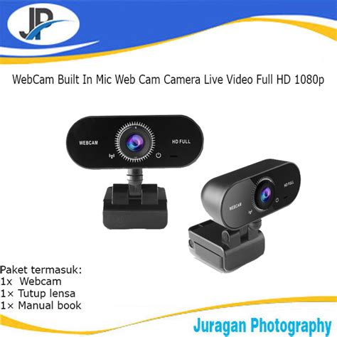 Jual WebCam Built In Mic Web Cam Camera Live Video Full HD P Shopee Indonesia