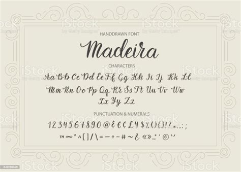 Handdrawn 벡터 스크립트 폰트입니다 브러시 질감 스타일 붓글씨 필기체 Typefac 컴퓨터 글자에 대한 스톡 벡터 아트 및 기타 이미지 Istock