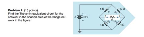 solved problem 1 15 ﻿points find the thévenin equivalent