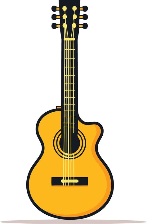 A Simple Cartoon Style Illustration Of An Acoustic Guitar 49453154