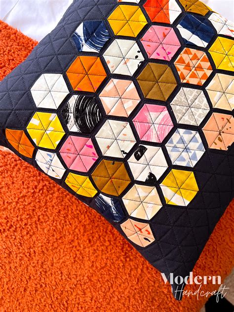 Hexie Pillow Sketchbook Version Modernhandcraft