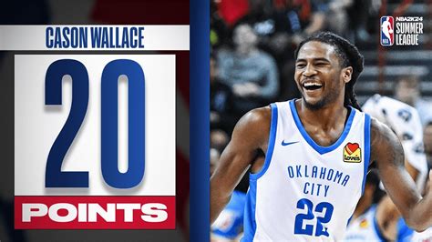 10 Overall Pick Cason Wallace Drops 20 Pts 6 Threes In His Summer