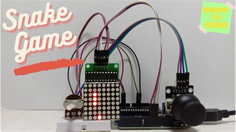 Snake Game Using Arduino Uno And Led Dot Matrix Display MAX