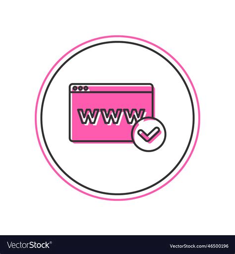 Filled Outline Website Template Icon Isolated Vector Image