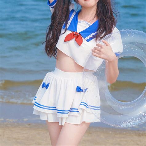 Bow Navy Sailor Swimsuit Se22821