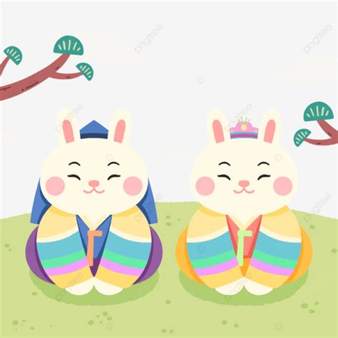 추석 일러스트 한국 추수 축제 손으로 그린 귀여운 한복 토끼 요소 가을 축제 제전 토끼 Png 일러스트 및 Psd 이미지 무료 다운로드 Artofit