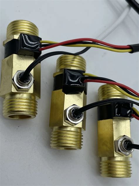Hall Effect Liquid Water Flow Sensor 1 2 Inch Brass Copper Hall Effect Water Flow Meter 66 Mm