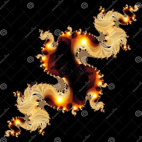 Repeating Mathematical Julia Pattern Set Stock Illustration
