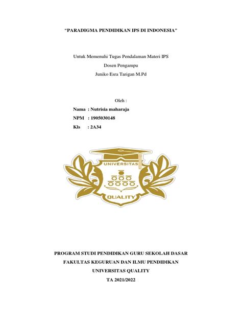 Paradigma Pendidikan Ips Di Indonesia Pdf