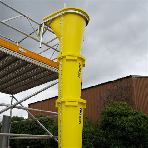20” Rubble Chute Top Hopper With Extended Chute Extra Strong Premium